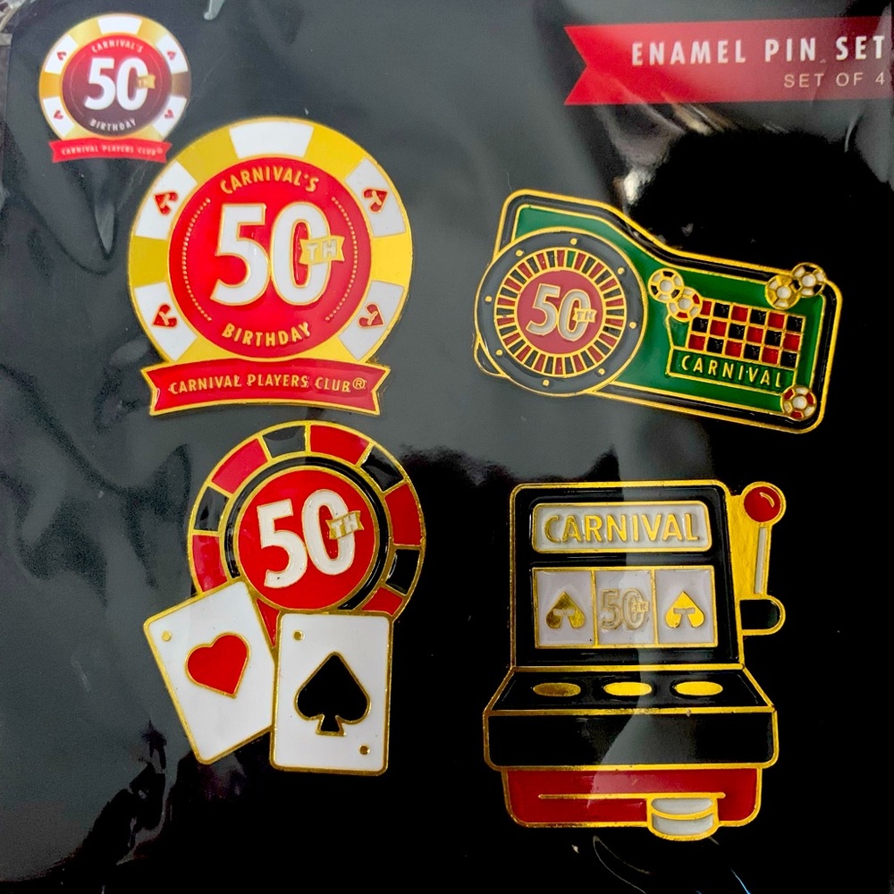 Carnival Cruise 50th Birthday Players Club Enamel Pin… - Gem